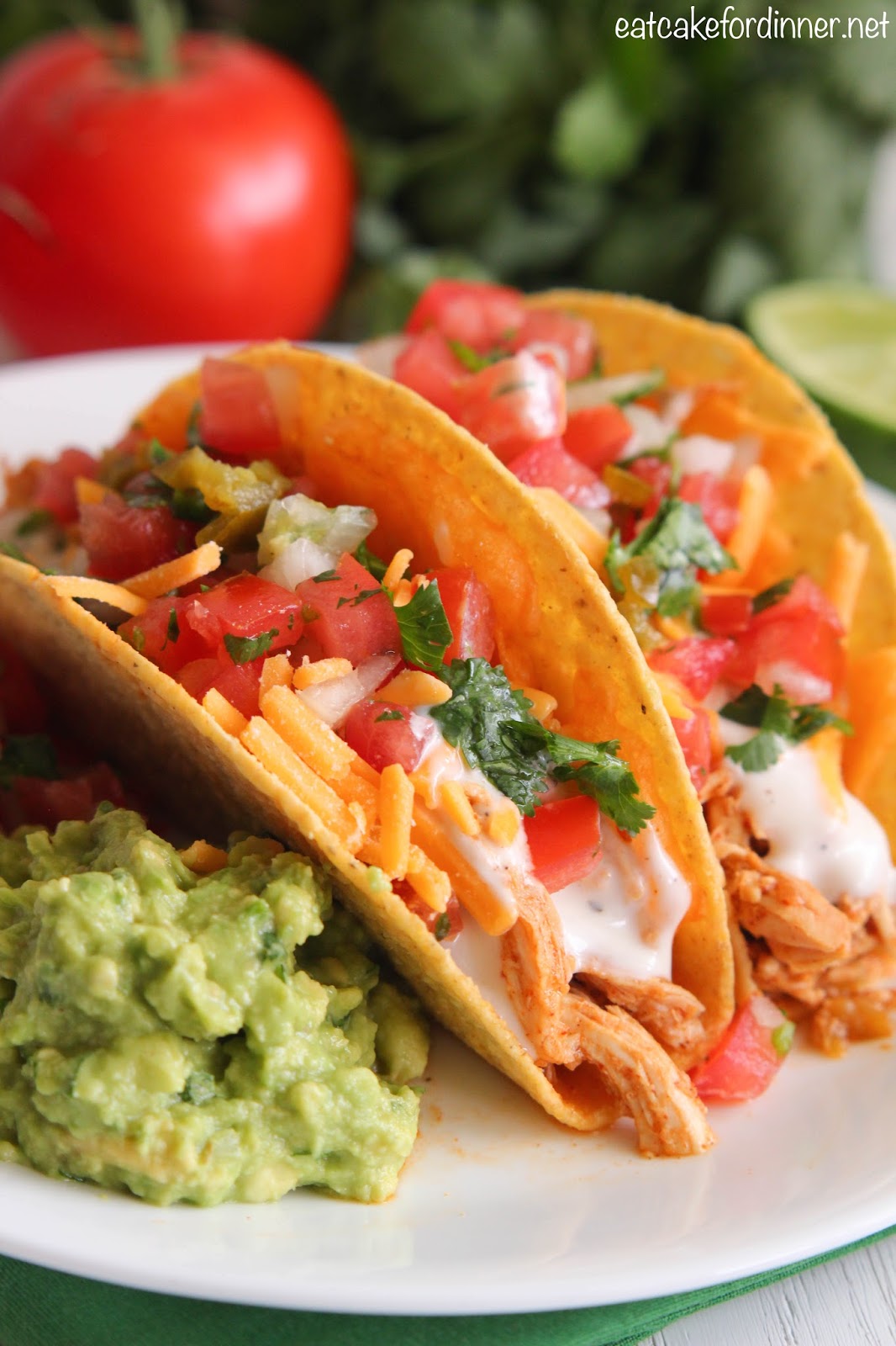 Eat Cake For Dinner: Ranch Shredded Chicken Tacos