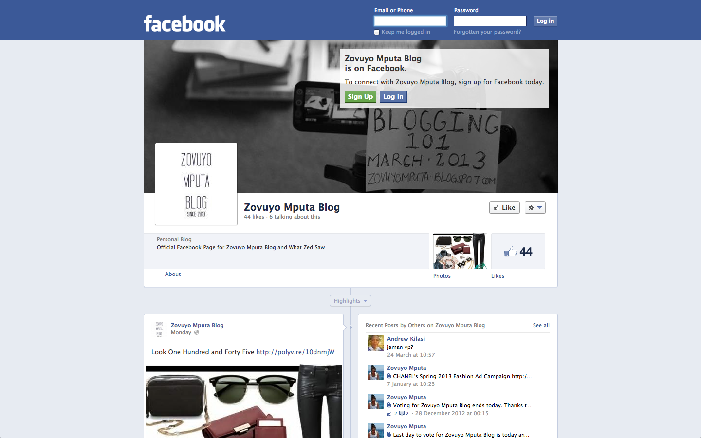 Blogging Platforms - ZOVUYO MPUTA BLOG http://zovuyomputa.blogspot.com ...