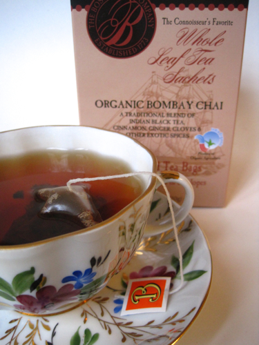 Tea With Friends: Boston Tea Company's Organic Bombay Chai Tea Sachets