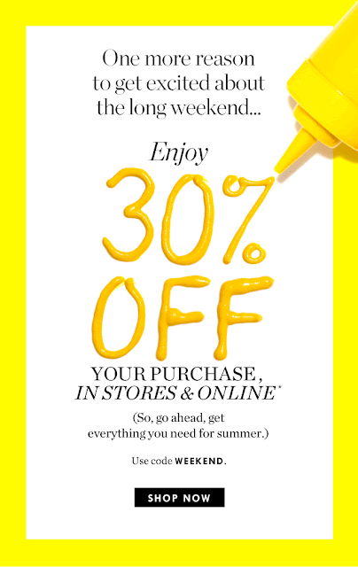 J.Crew Aficionada: 30% Off is On. Your Long Weekend Starts Now at J.Crew