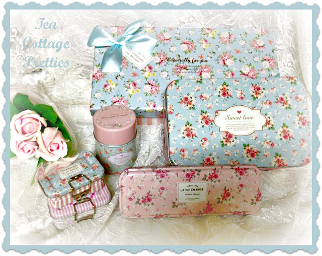 Tea Cottage Pretties: #4 A Few of My Favorite Things - Boxes and Tins
