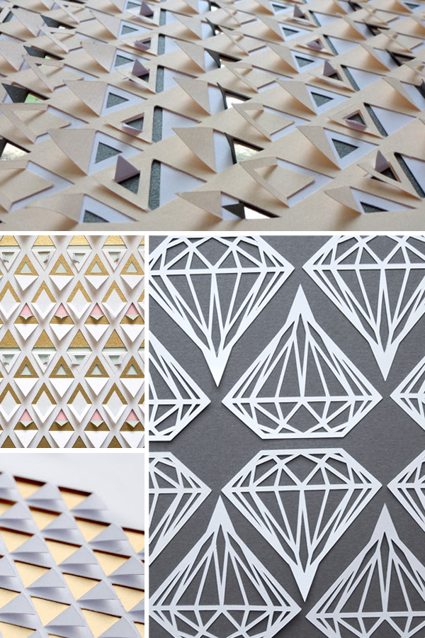 The Print Garden: paper cut patterns by sarah louise matthews