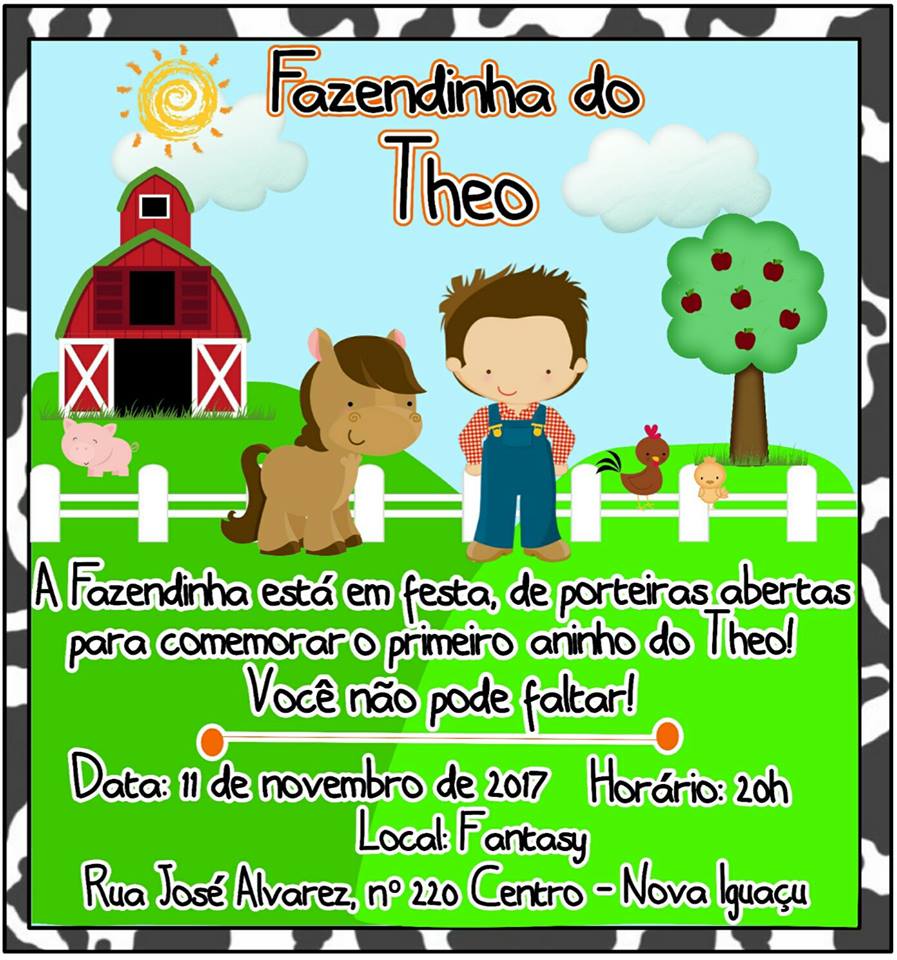 Cantinho da Linoca: Fazendinha do Theo