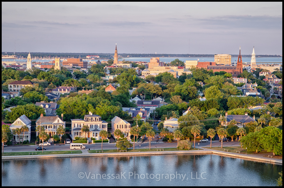 VanessaK: Colonial Lake and Charleston Skyline