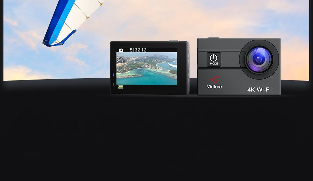 Victure AC600 Action Cam 4K con Wi-Fi e sensore da 16 mega-pixel, la ...