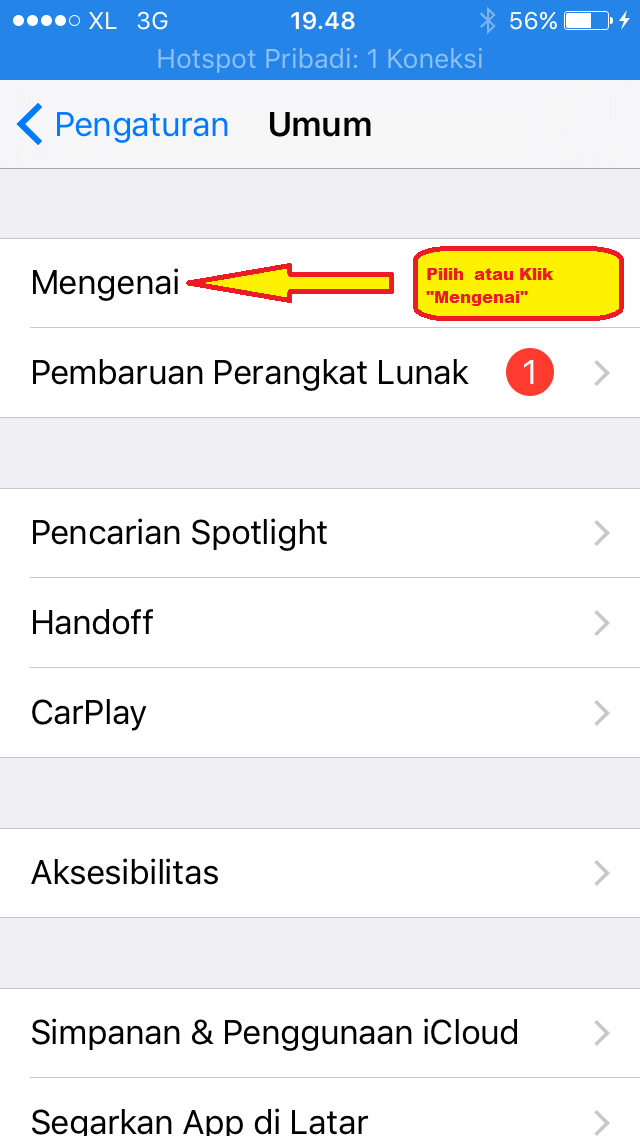 versi ios pada iphone 5 ,bagaiamana cara ceknya