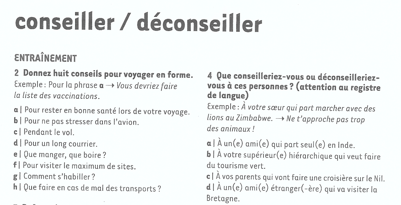 eoialcorcon3: DONNER DES CONSEILS VOYAGE- DIALOGUE CADEAU- DIALOGUE ...