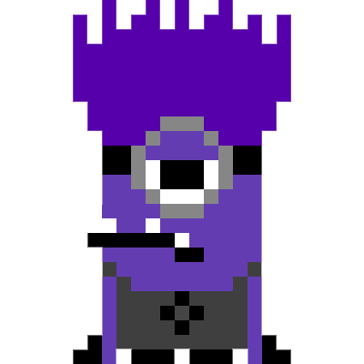 Despicable Me Gru Minecraft Pixel Art