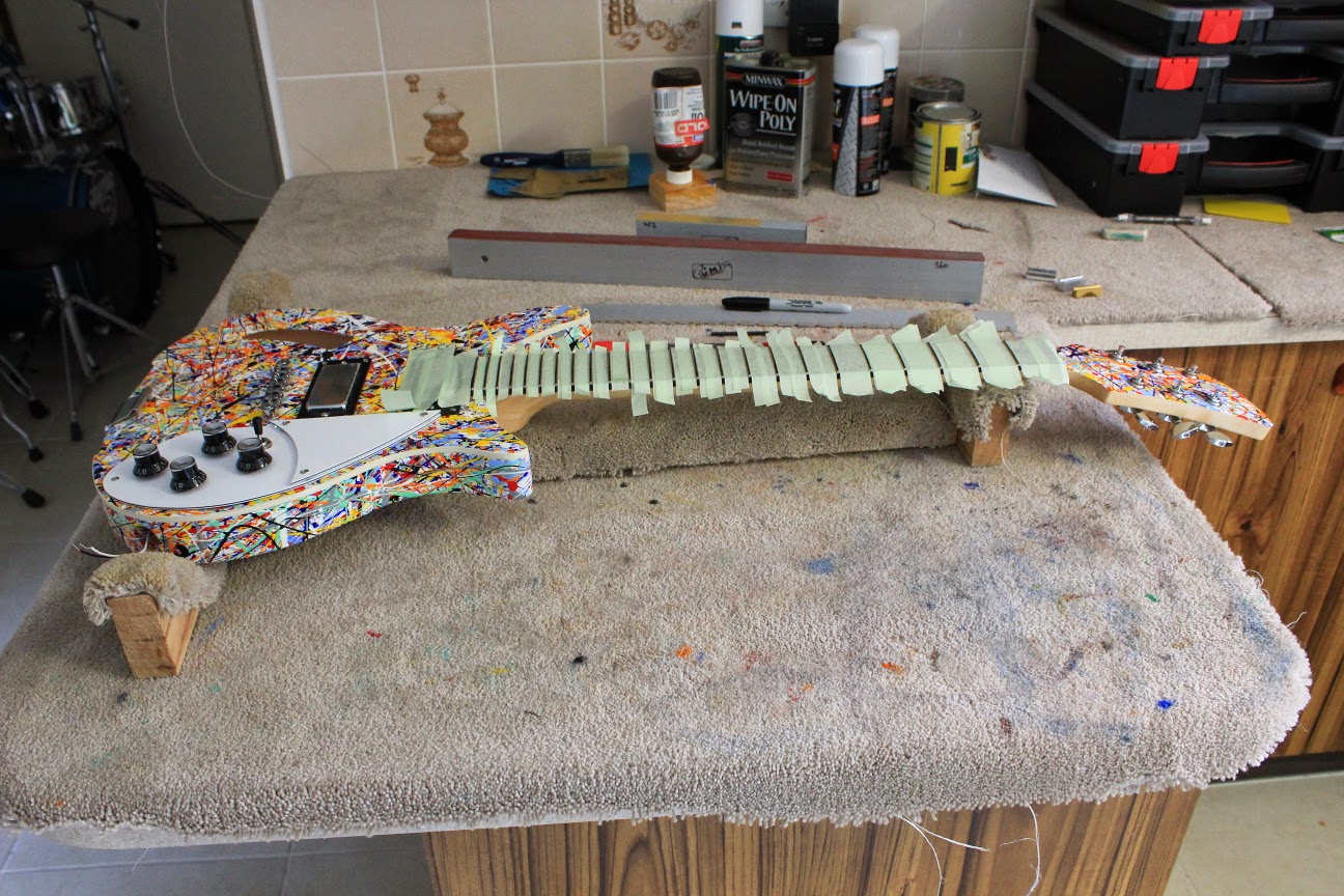 Guitar Kit Builder: Stone Roses Tribute: Fret Level and Re-dressing