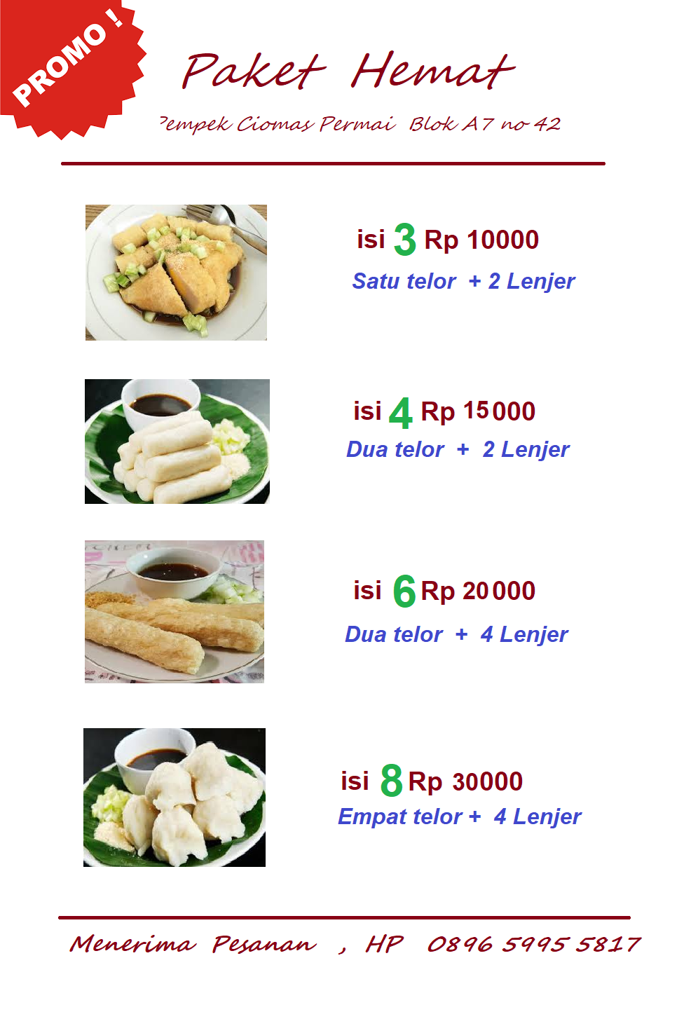 Kedai paempek palembang Ciomas Permai | KEDAI PEMPEK PALEMBANG - BUKIT ...