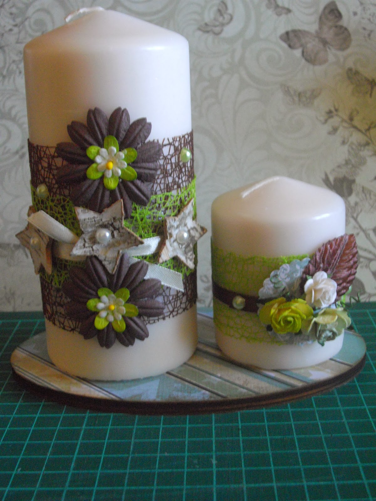 MI PEQUEÑO ESPACIO: VELAS DECORADAS