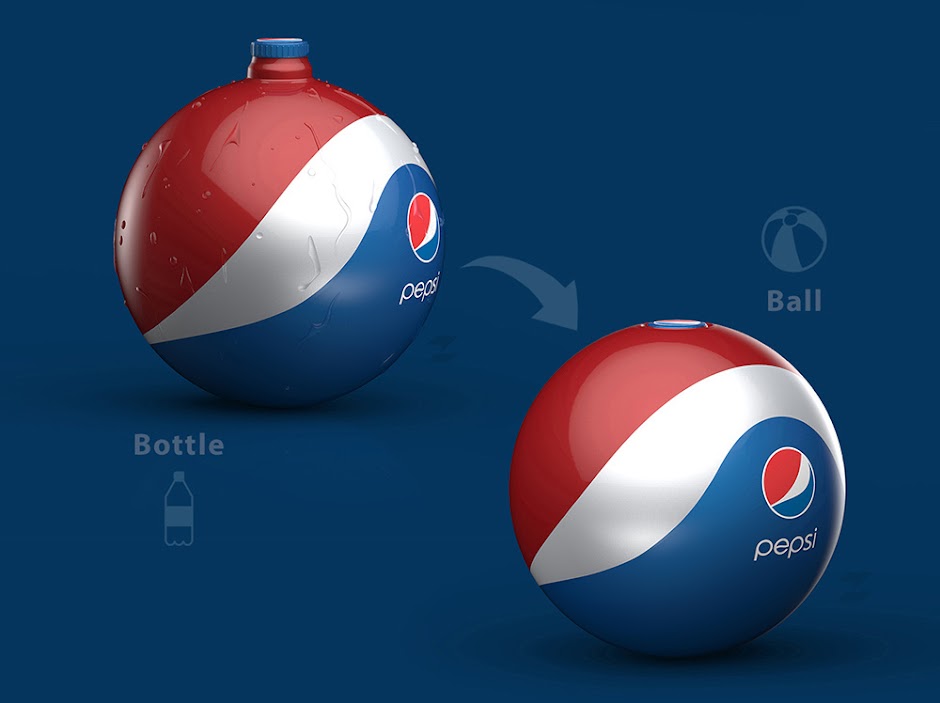 Pepsi Rubber Ball / Bottle (Concept) – Packaging Of The World