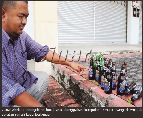 Belia di Seremban jadikan kedai kosong pusat minum todi