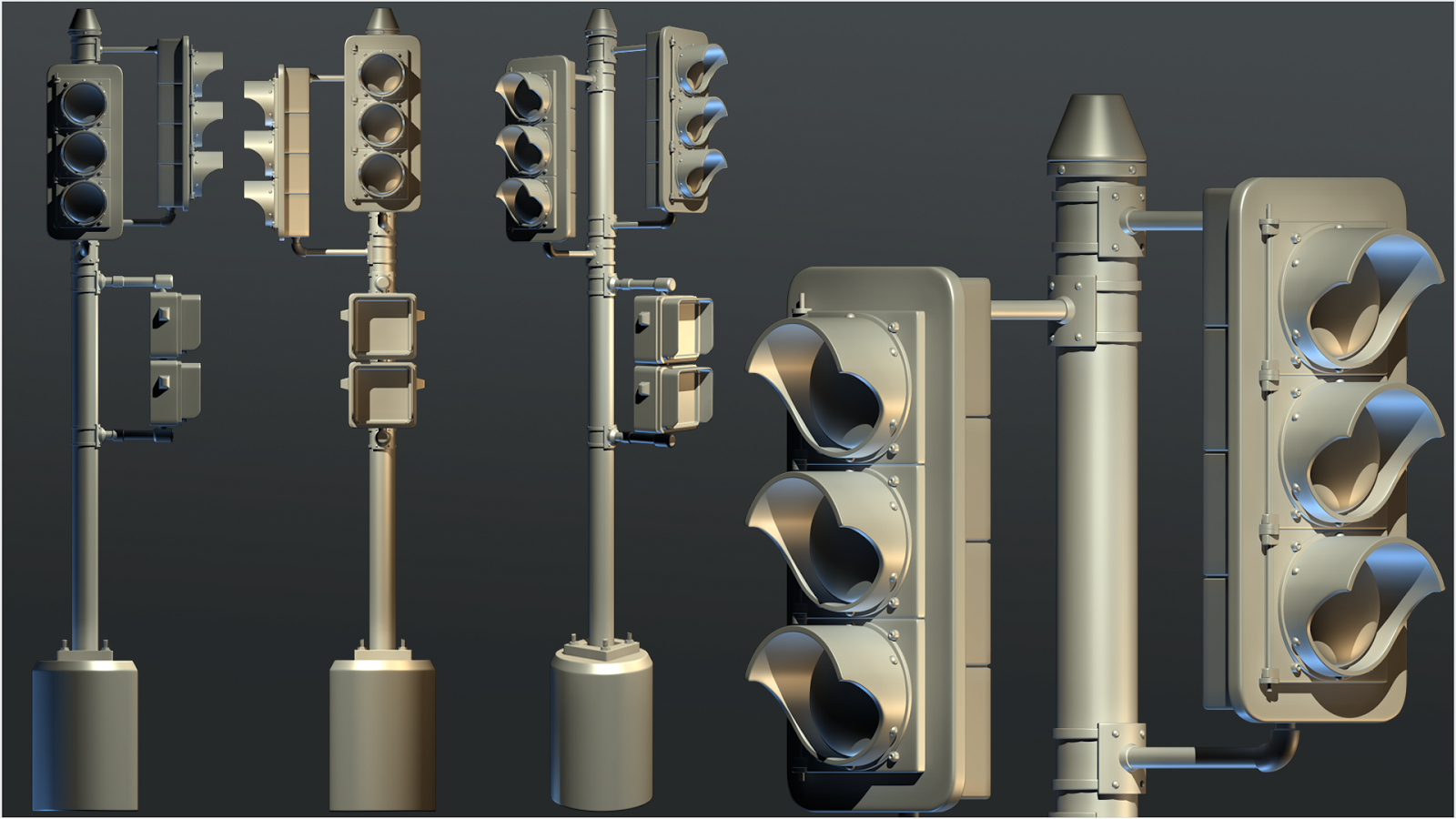 Alex's game art blog: WIP- Traffic Light