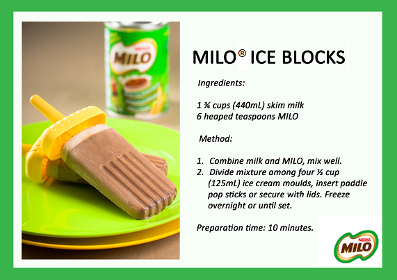 cathy's joy: Milo Popsicles