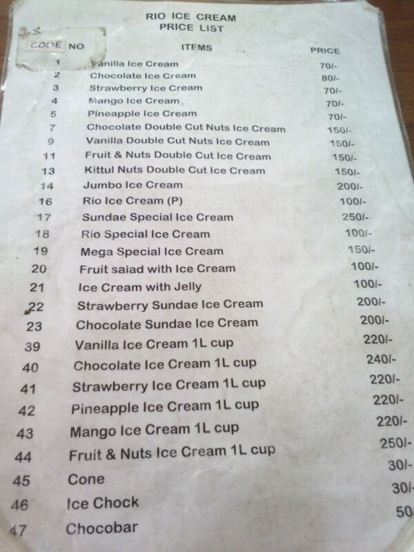 Love life Colombo: RIO ICE CREAM PARLOUR