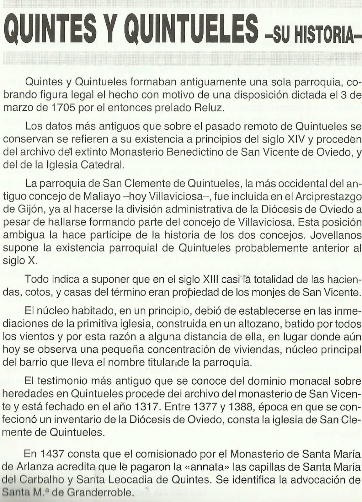 QUINTES-Mirador del Cantábrico: Quintueles y Quintes (sus raíces y ...