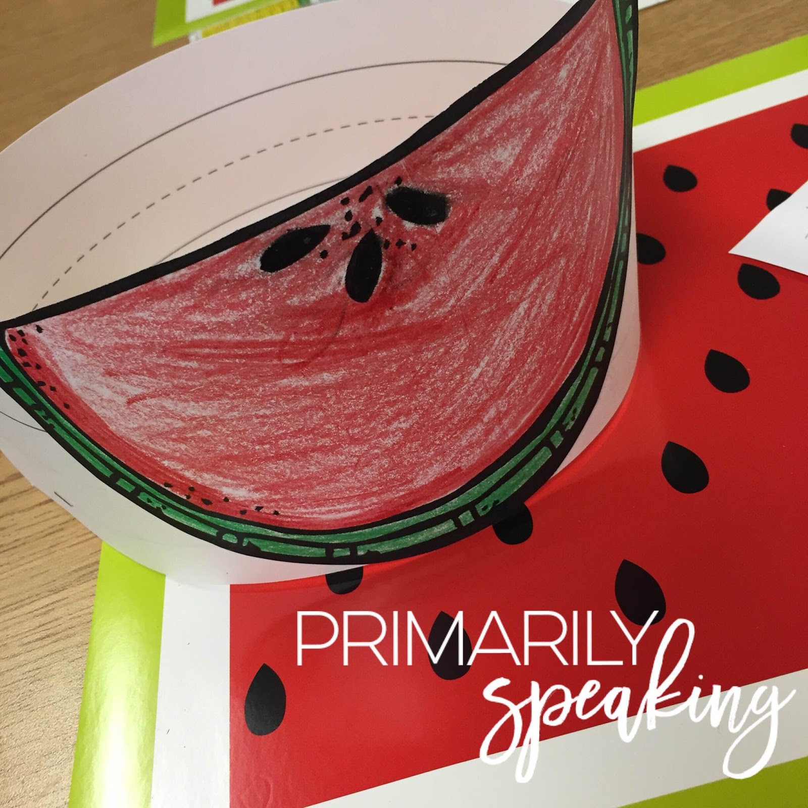 Watermelon Writing Template