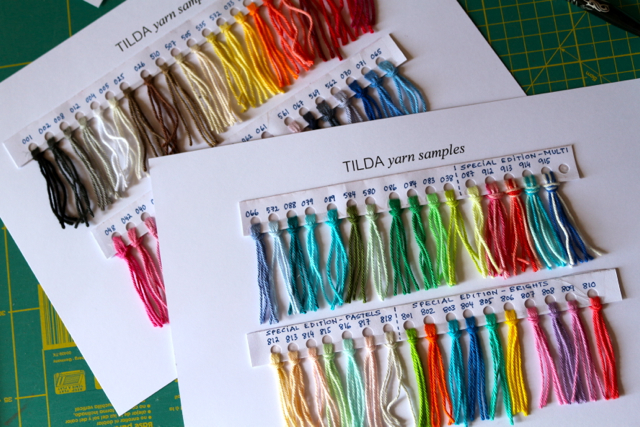 My Rose Valley: Making yarn sample cards