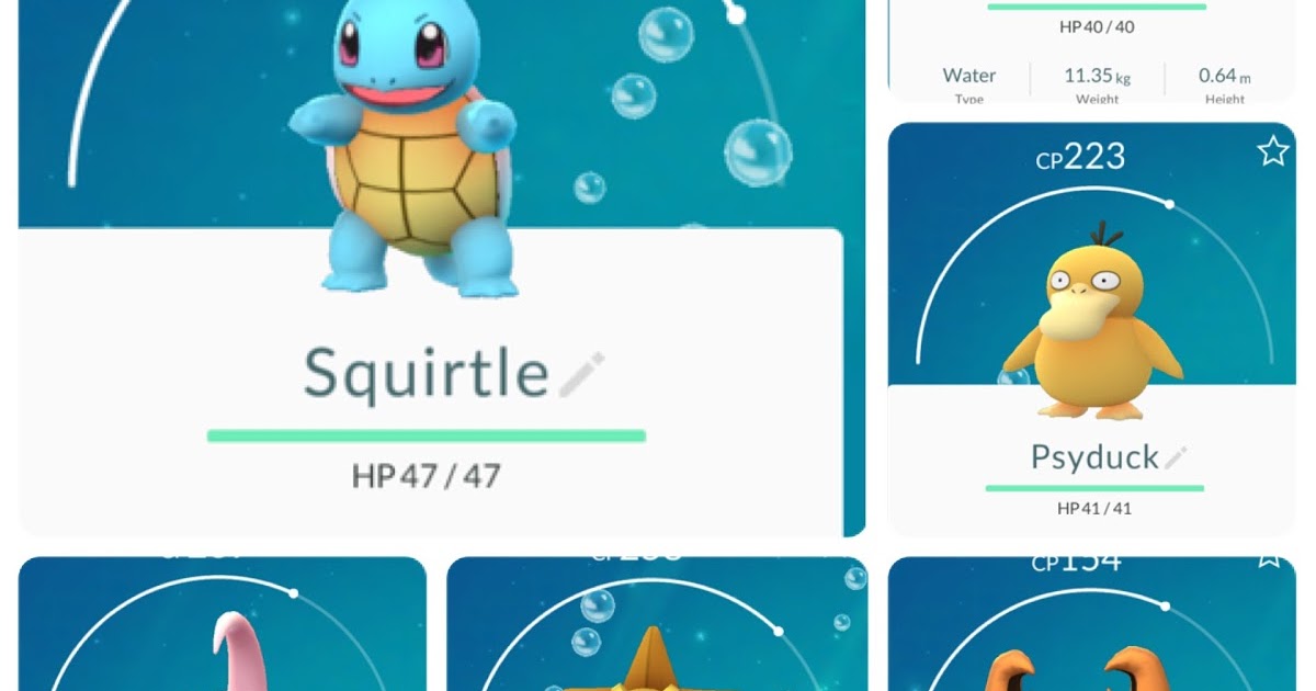 Canberra Blogger: Pokemon Go: 9 Water Type Pokemons