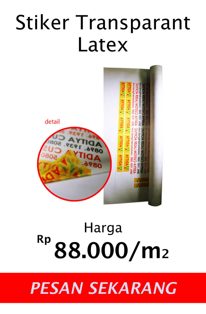 Printing Online - Primagraphia: Print Sticker Vinyl Transparant ...