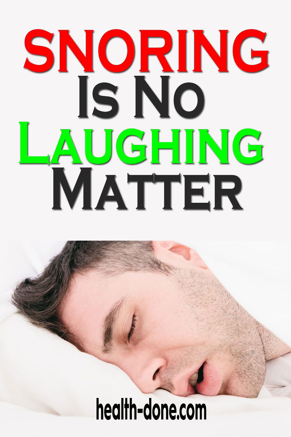 Snoring is no laughing matter - Theraphy 2