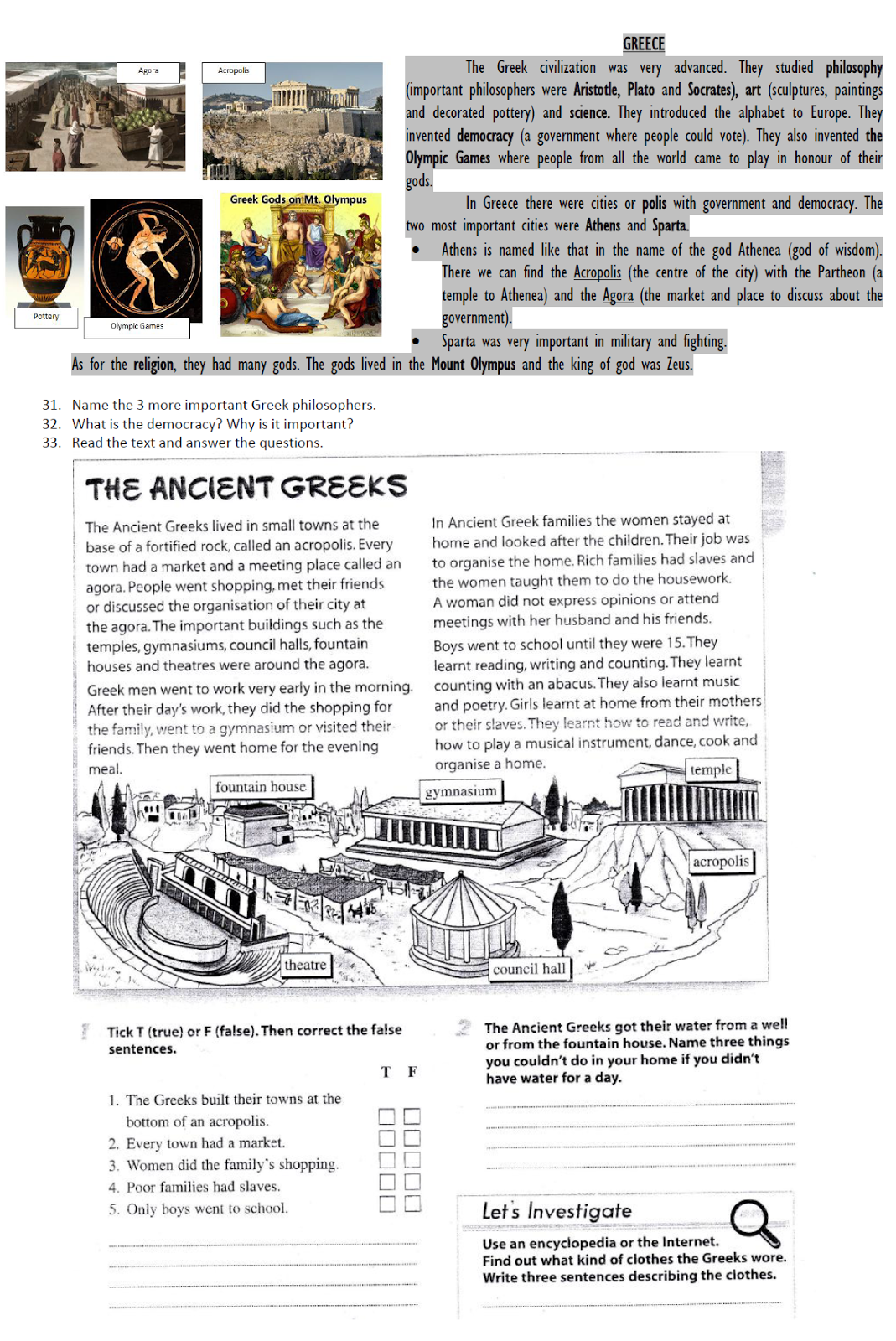 Social Science 5 grade: 2. ANTIQUITY: Ancient civilizations