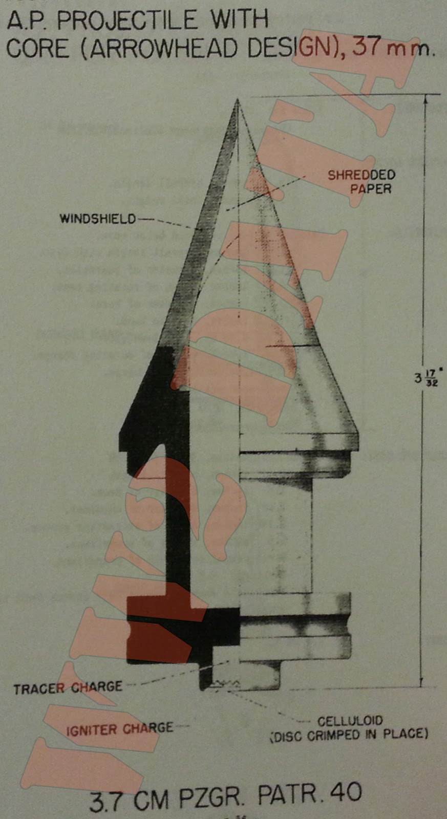WW2 Equipment Data: German Projectiles - 37mm to 42.48mm Projectiles