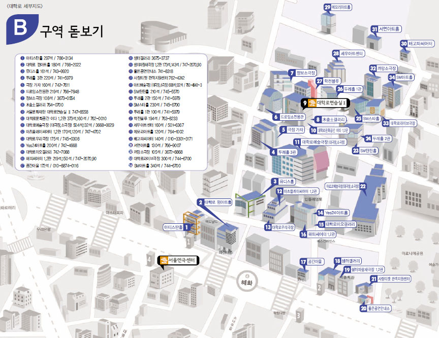 DaeHak-Ro and Drama: DaeHak-ro Map