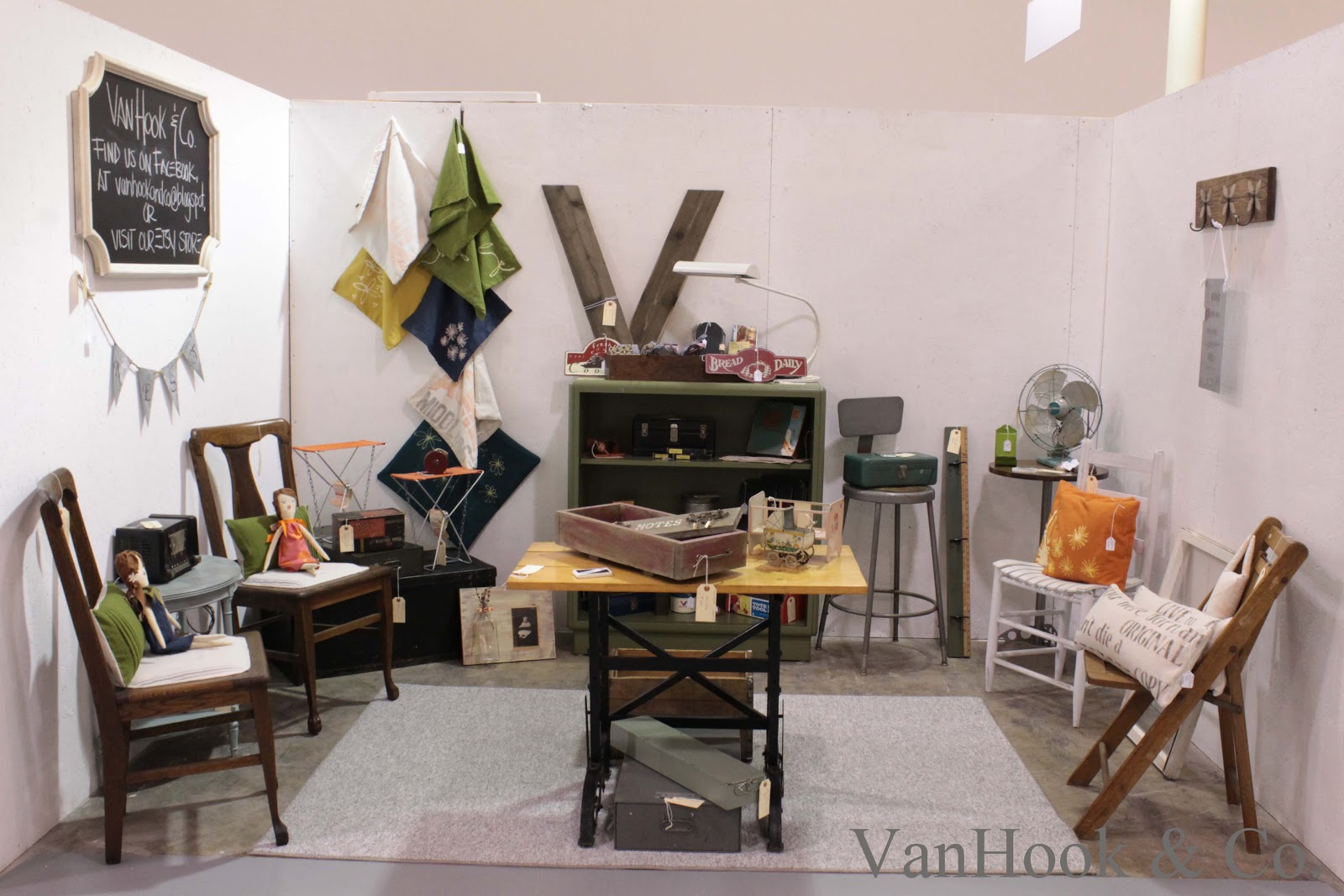 VanHook & Co.: Peddler's Mall Booth ready to go!