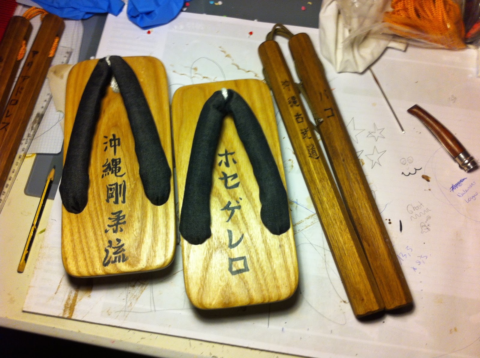 DIY MARTIAL "GETA" (tutorial: como hacer unas chanclas de madera estilo ...