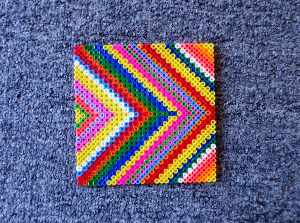 Long Black Fingers : Various Colored Perler Bead Designs