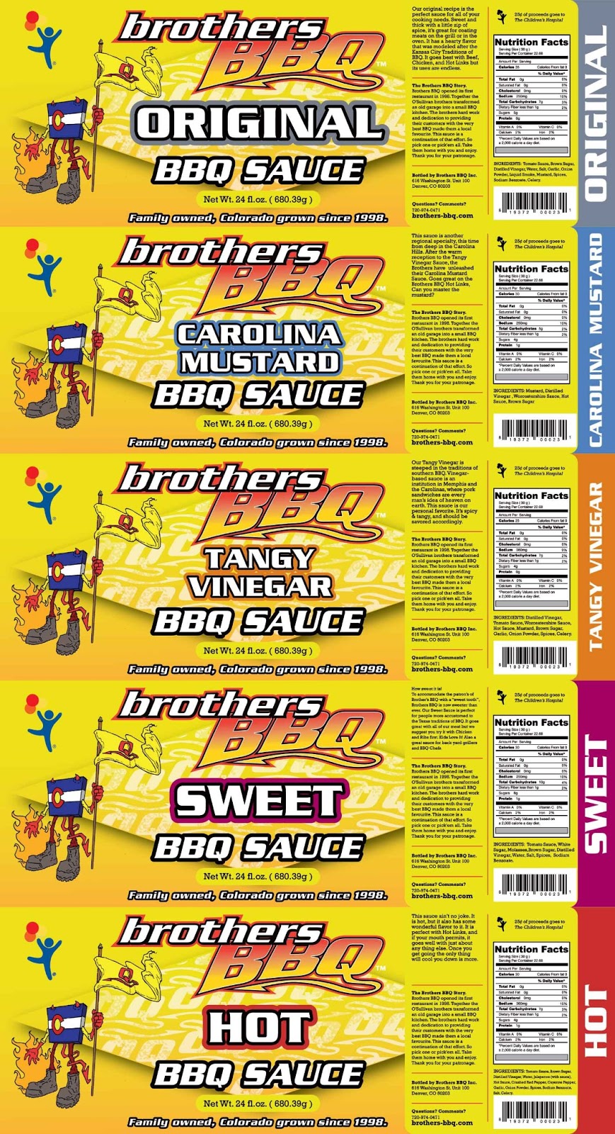 Delton Demarest Arts: Brothers BBQ Labels Finished
