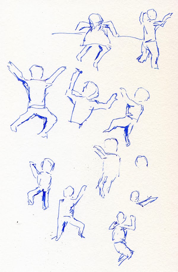 Urban Sketchers Seattle: A Second Day of Gestures: Seattle Bouldering
