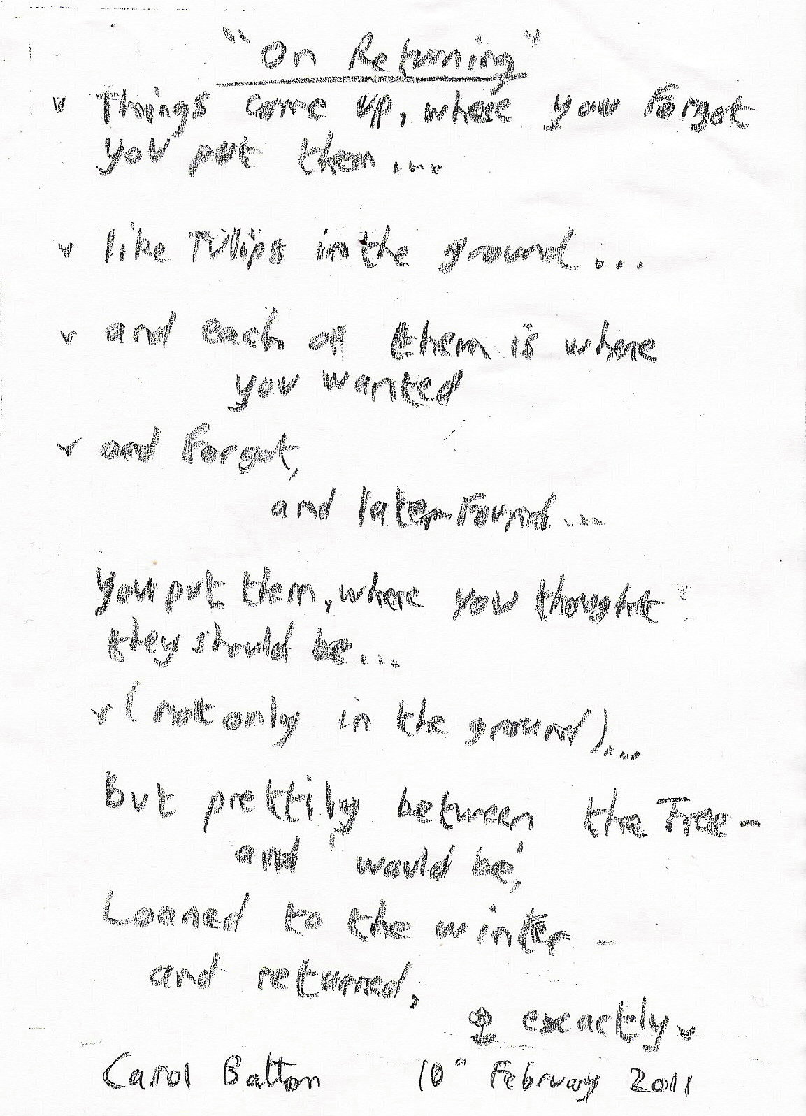 The Shrieking Violet: Carol Batton: “Two things people don’t know about ...