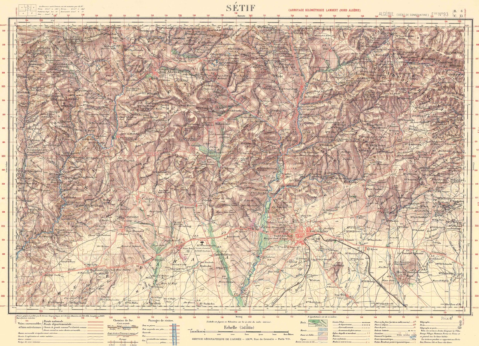 L'Est Algérien parle: Carte de Sétif de 1929