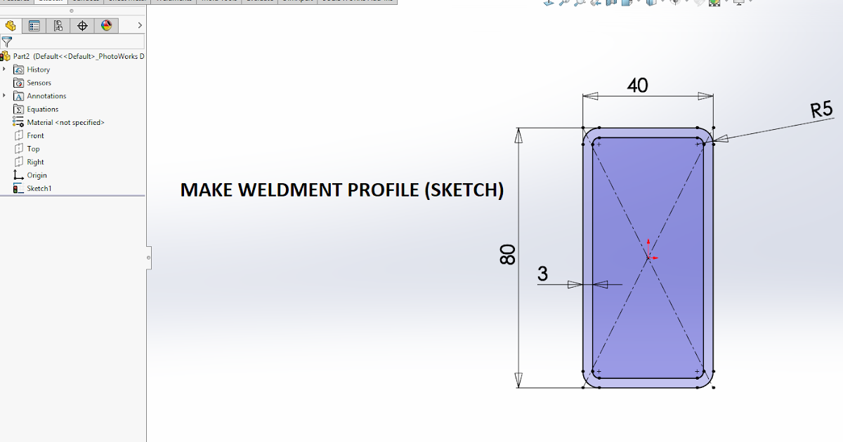 Design Tech Academy: Weldment Profile add in Solidworks