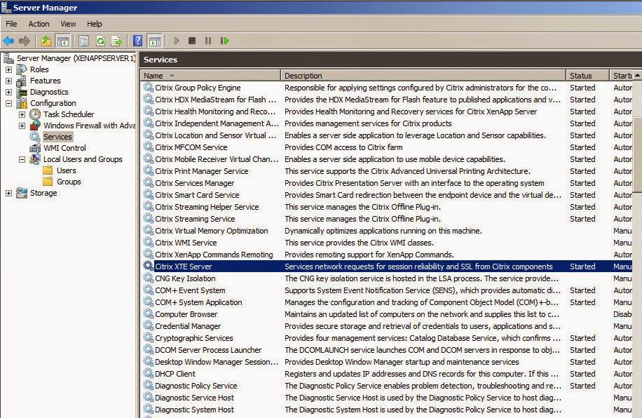 Tech blog: Citrix XenApp : Session Reliability