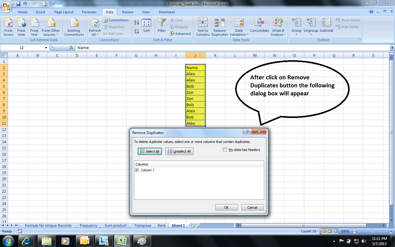Excel Champs Remove Dupliate Microsoft Excel 2007 excel-champs-remove-dupliate-microsoft-excel-2007