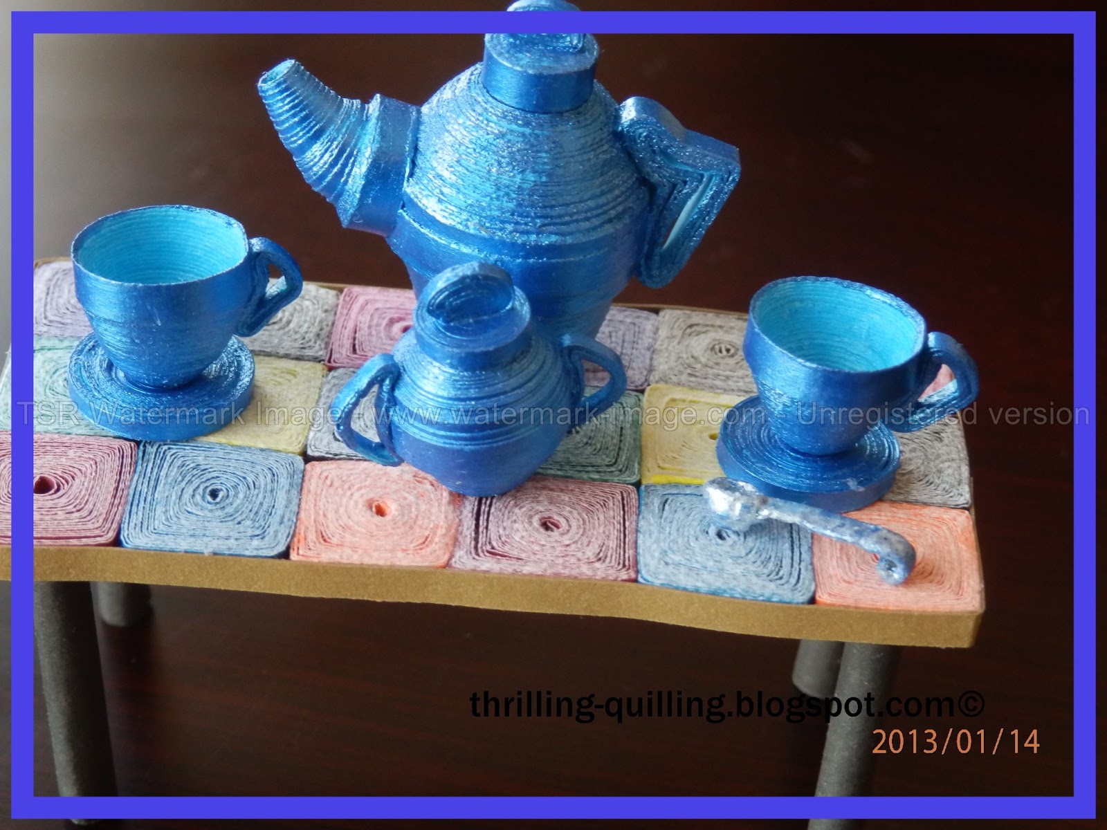 Thrilling Quilling: Tea for two...
