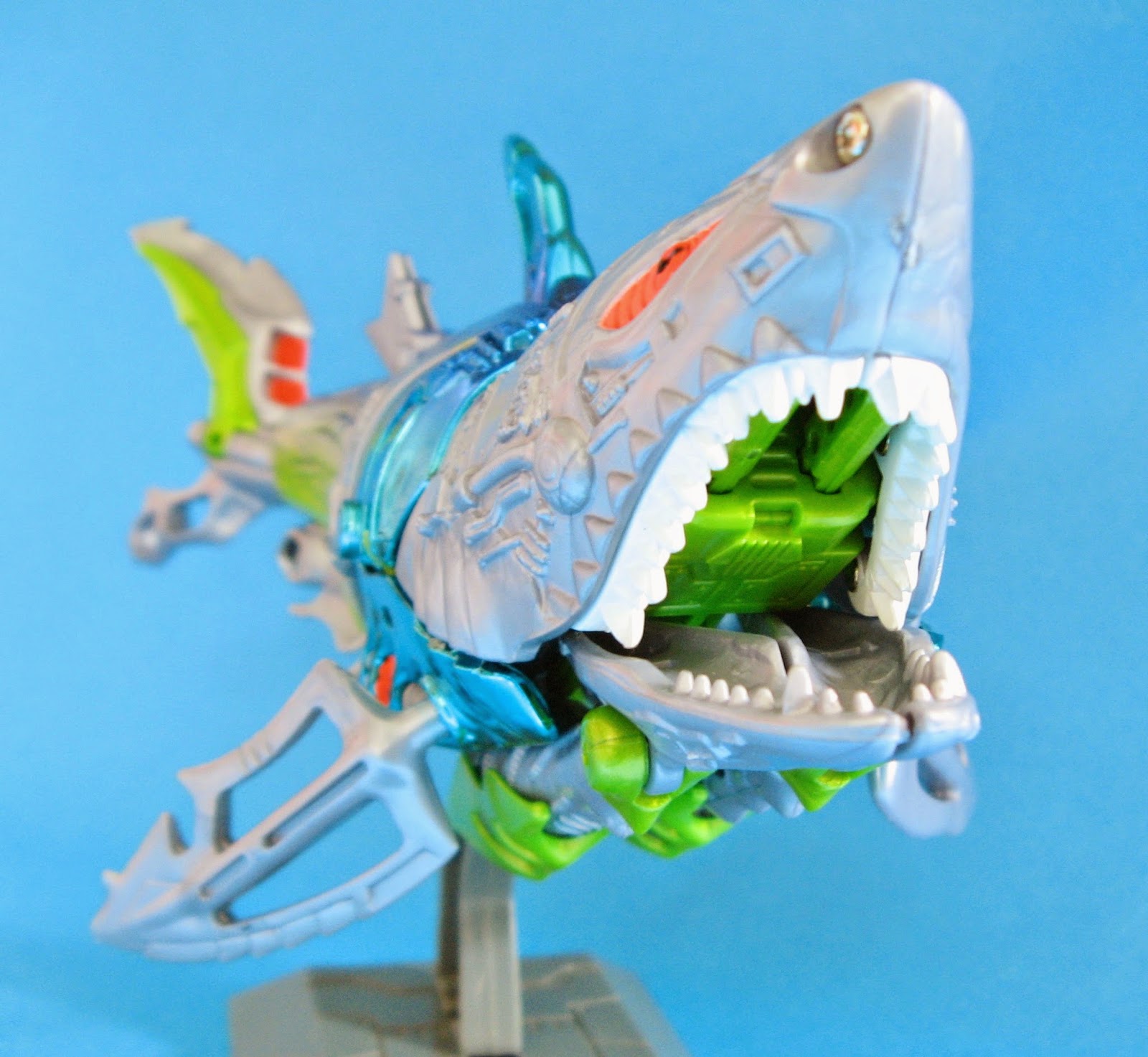Transformers Beast Wars TRANSMETALS 2 Mega class CYBERSHARK變形金剛特種變形勇士 超 ...