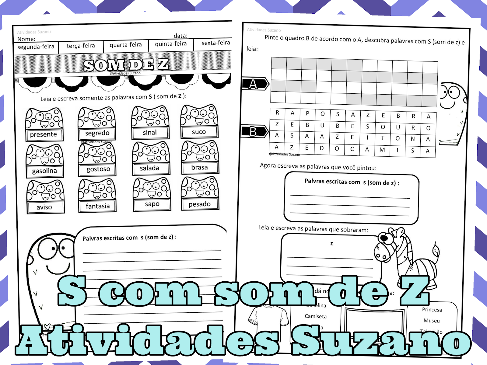 Atividade S Com Som De Z - BINKEDU
