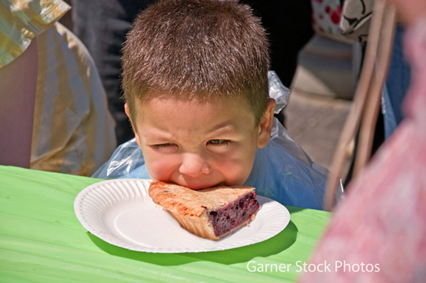 Stock and Fine Art Photos: Cute 4 Year Old Boy in Pie Eating Contest