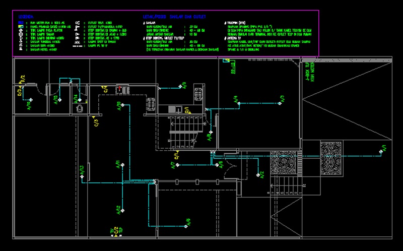 45+ Gambar Kerja Instalasi Listrik Dwg Simple Dan Minimalis