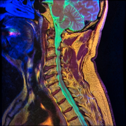 Nevit's blog: Color MRI of the Cervical verterbrae