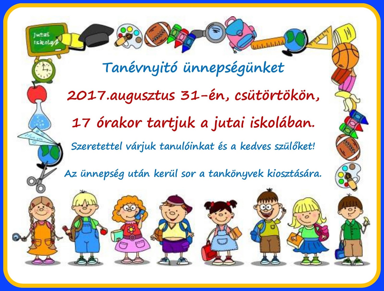 Jutai Iskola: Kezdődik az iskola!