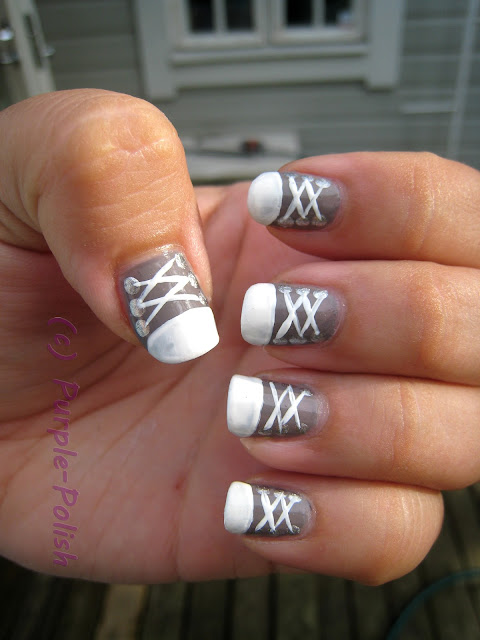 Purple Polish: All Star / Converse Nail Tutorial