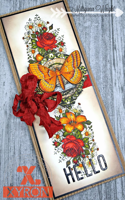 Up On Tippy Toes: A Bright & Cheery HELLO Card