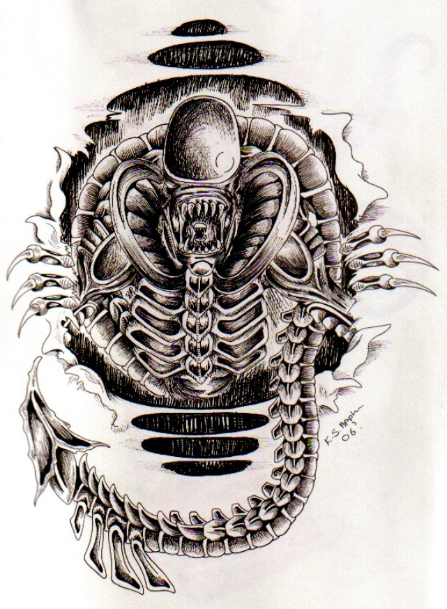 Alien tattoo Designs | Best Art Designs