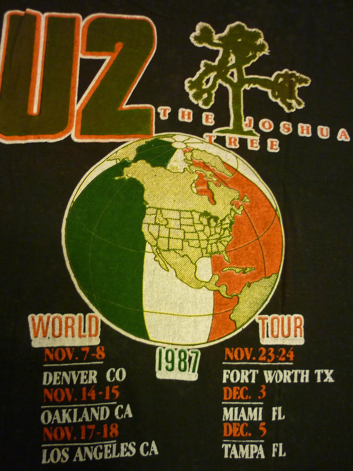 27Heaven Vintage: U2 Joshua Trees 1987 Tour Made in USA vintage